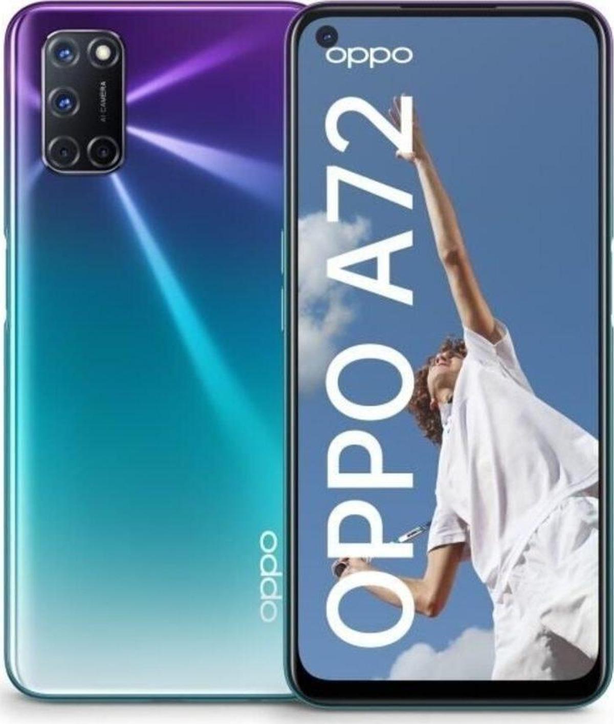Oppo A72 128Gb Uzay Moru Cep Telefonu (Oppo Türkiye Garantili) - idefix