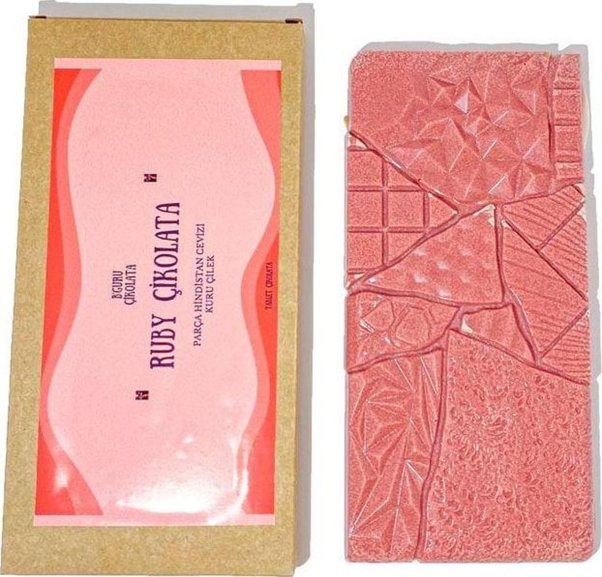 Guruyemiş Box B'Guru Ruby Tablet Çikolata 85 gr., Kurutulmuş Çilek Ve ...