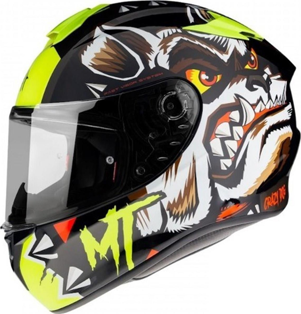 Mt Targo Crazy Dog A2 Full Face Motosiklet Kaskı - idefix