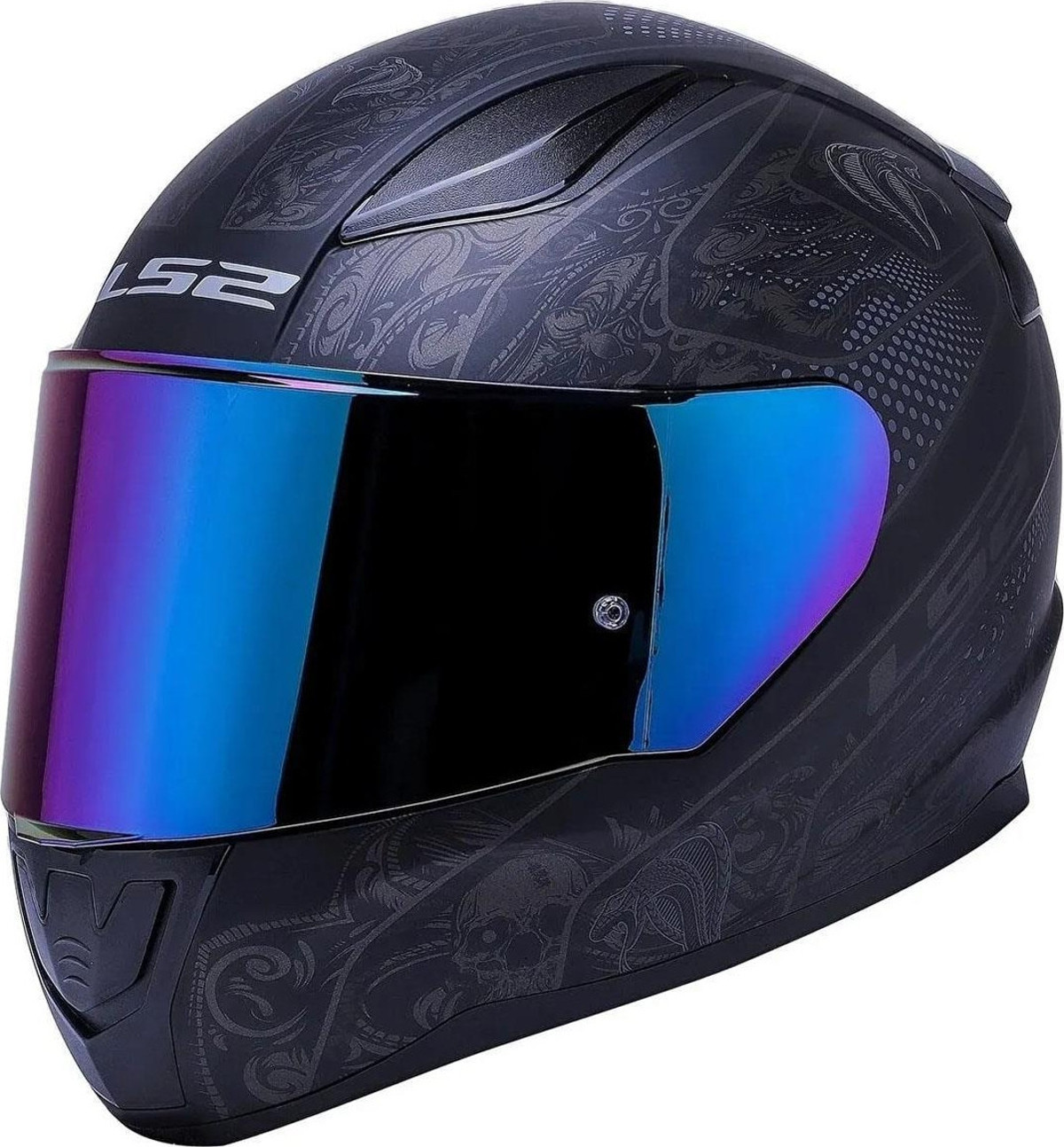 Ls2 Rapid 2 Crypt Full Face Motosiklet Kaskı Gökkuşağı Vizörlü - idefix