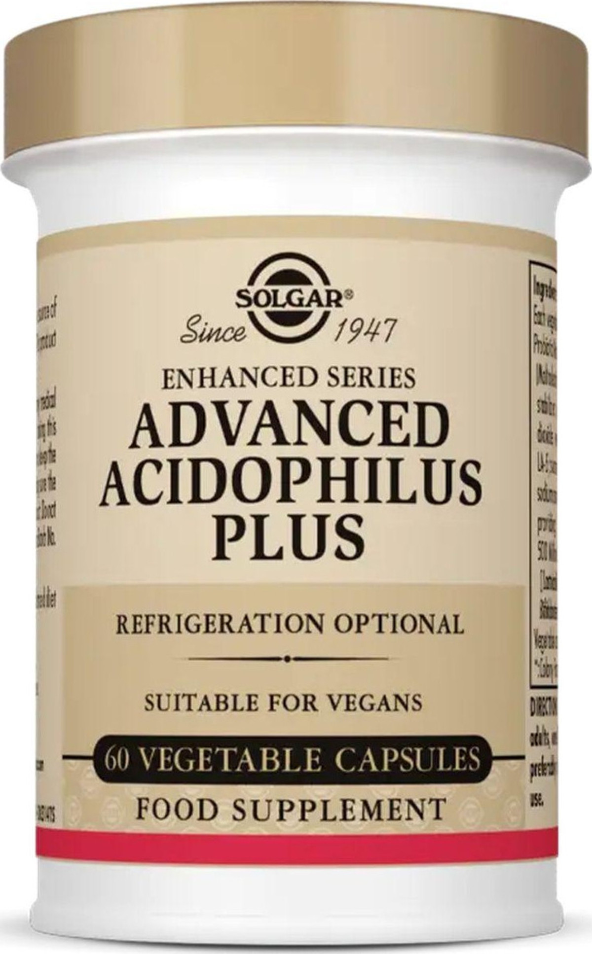 Solgar Advanced Acidophilus Plus 60 Kapsül - idefix