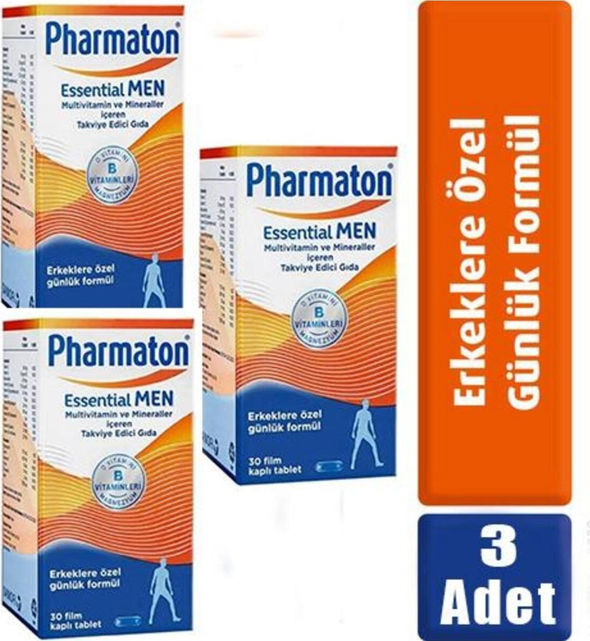 Pharmaton Essential Men 30 Tablet 3 Adet - idefix
