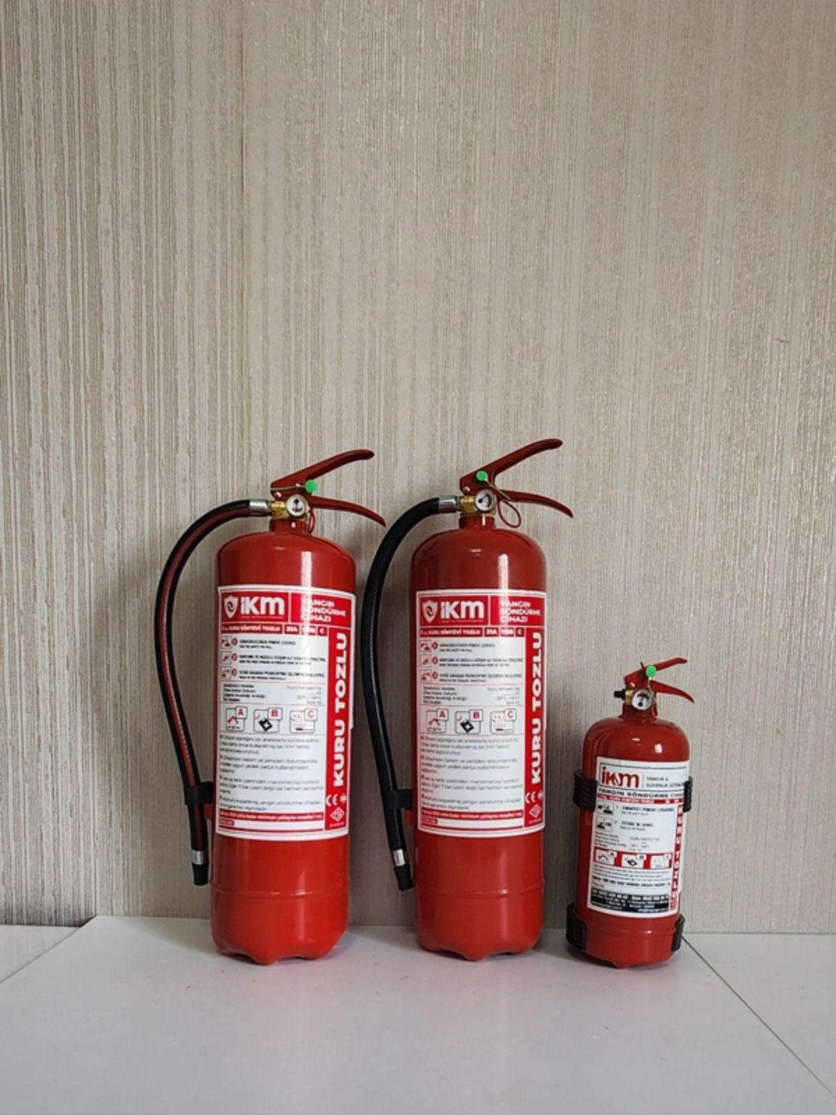 İkm 2 Kg X 1 Adet Kuru Tozlu Ve 6 Kg Kuru Tozlu Yangın Tüpü /2 Adet - idefix