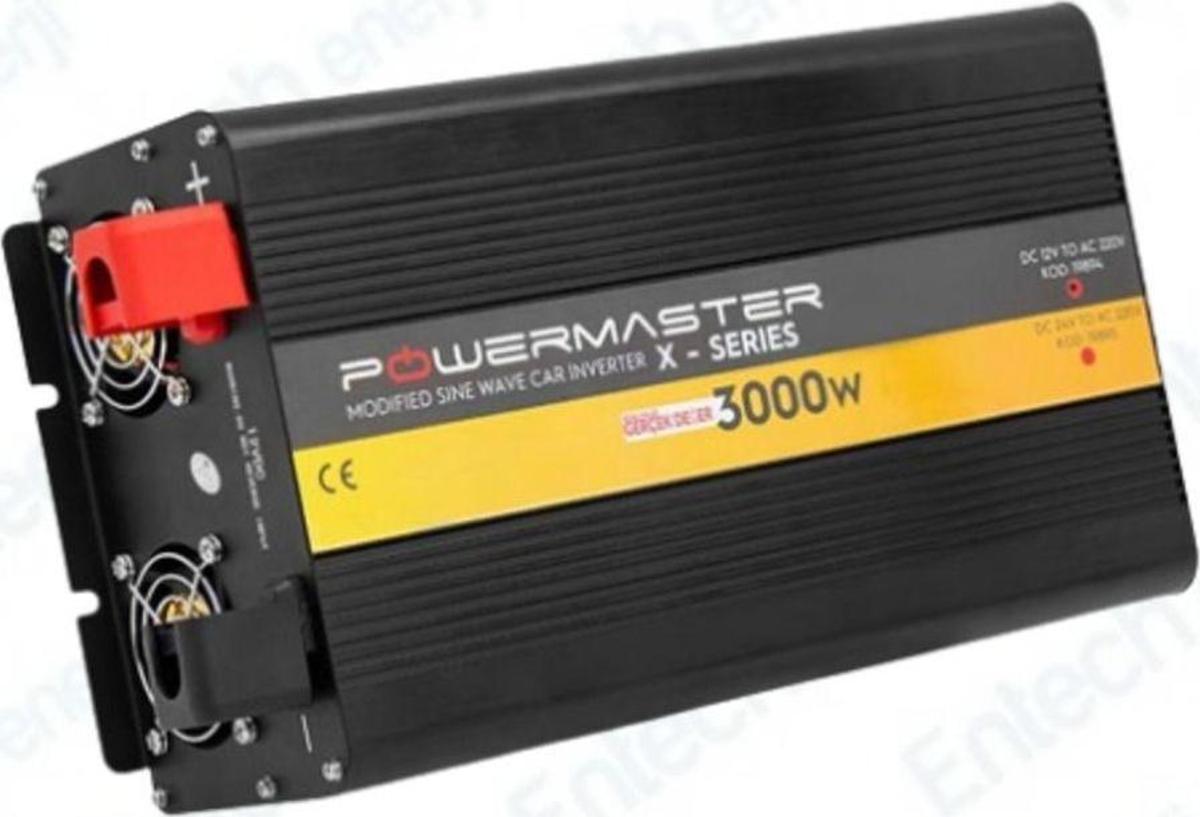 Powermaster 24 V Volt 3000 W Watt Modifiye Sinus İnverter İnvertör 24 ...