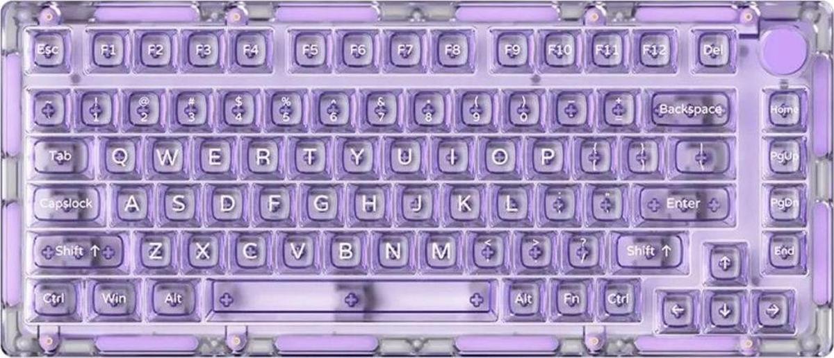 Akko Monsgeek Ice75 Clear Purple Rgb Kablosuz Hotswap Mekanik Gaming ...