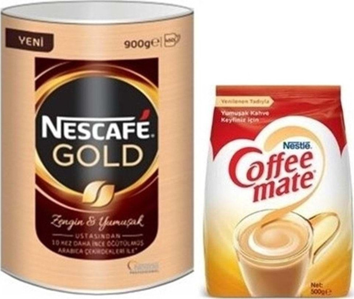 Nestle Nescafe Gold Tnk 900 Gr+ Coffee Mate 500 Gr - idefix