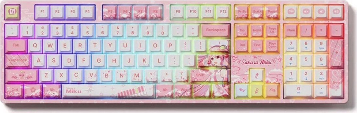 Akko Sakura Miku 5108B Plus Rgb Kablosuz Hotswap Mekanik Gaming Klavye