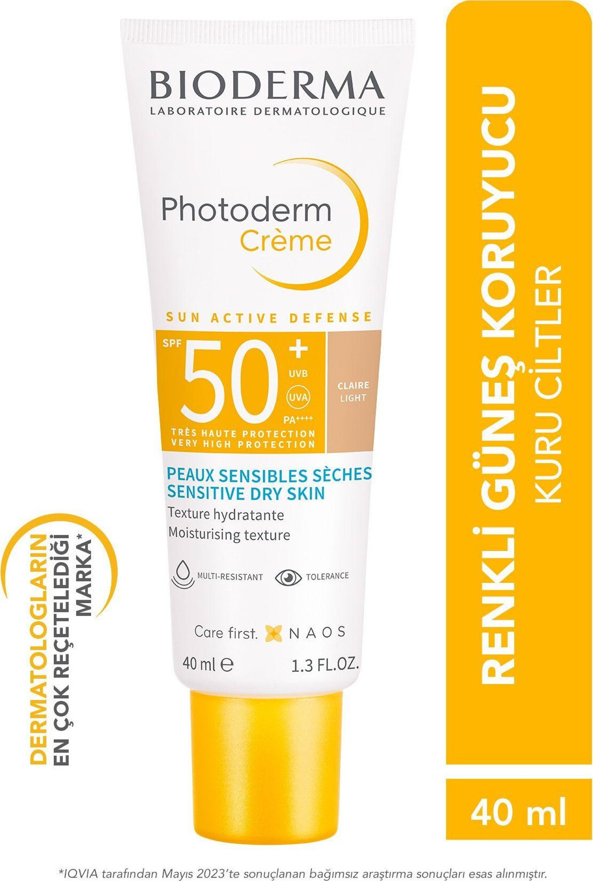 Bioderma Photoderm Creme Spf 50 Light Colored Sunscreen For Dry Skin 40 ...