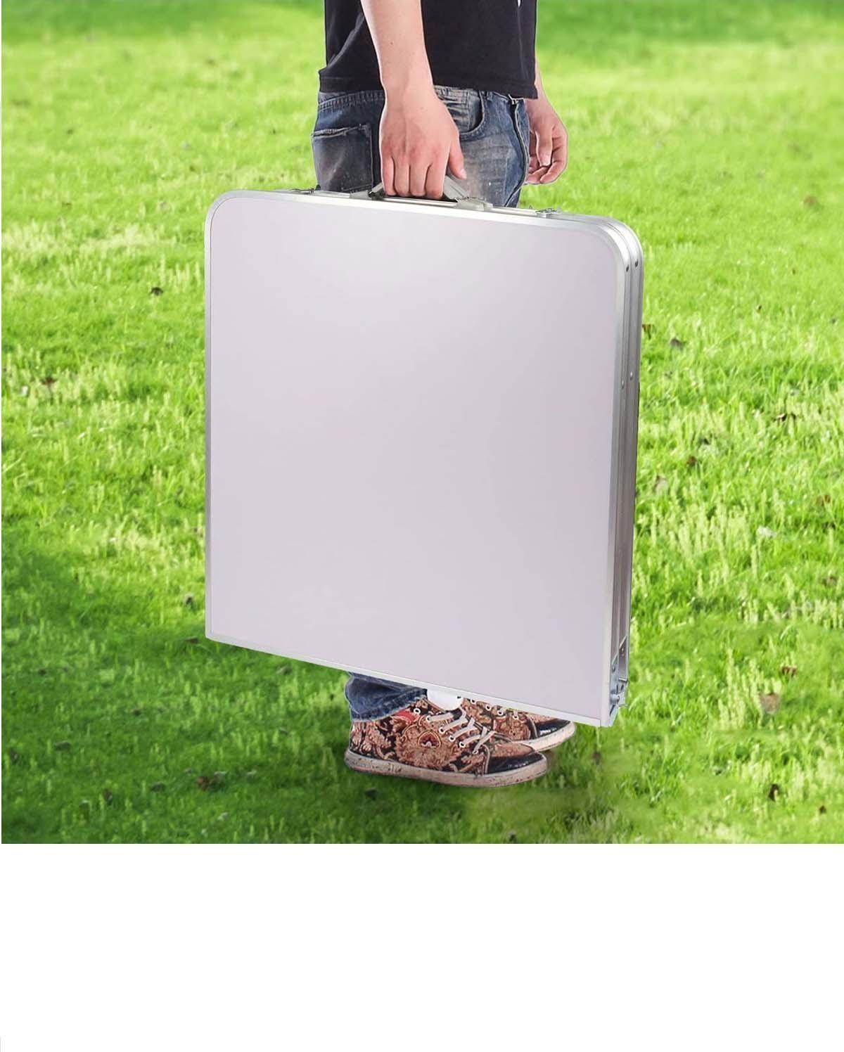 Funky Chairs Tabureli Deluxe Katlanabilir Piknik Masası Seti -Gri - idefix