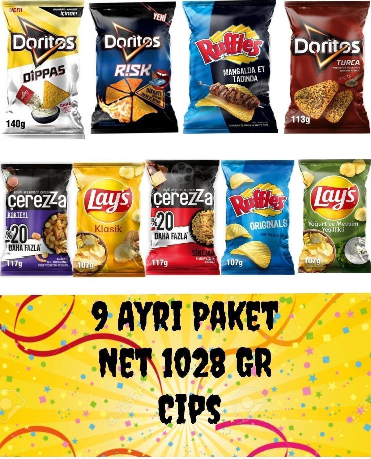Pepsi Büyük Cips Paketi Gurme Cipsler ( Lays Ruffles Doritos Çerezza ...