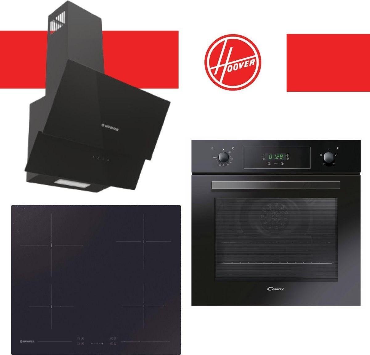 Hoover Canddy Dijital Elektrikli 3'lü Turbo Siyah Cam Ankastre Set (hdg6c2gbtk-hh64ccb-fcp405n/e ...