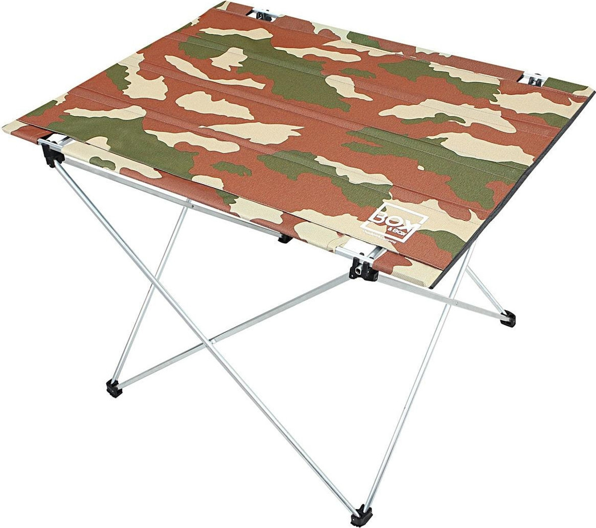 Box&Box Katlanabilir Kumaş Kamp ve Piknik Masası, Kamuflaj, Geniş Model ...