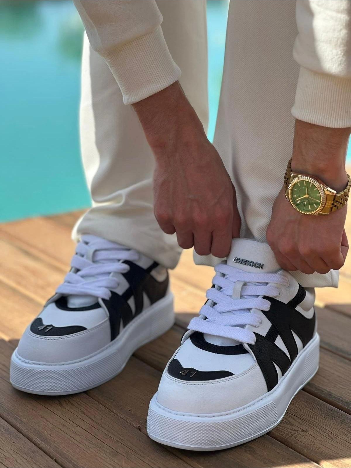 CH2407 CBT Star-X Erkek Spor Ayakkabı BEYAZ/SIYAH - idefix