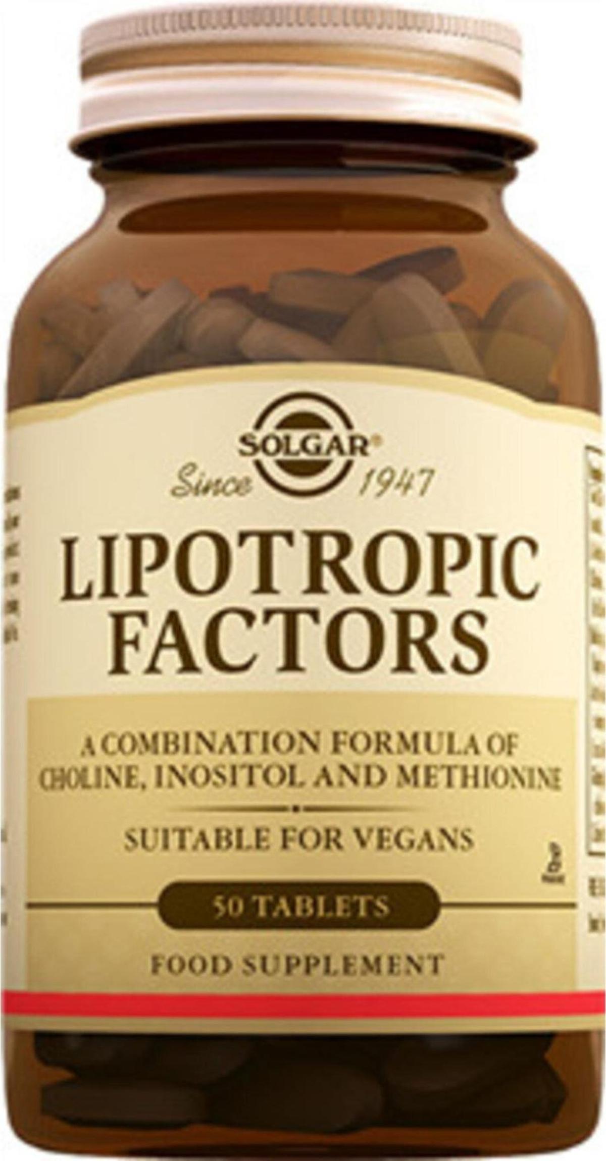 Solgar Lipotropic Factors 50 Tablet - idefix