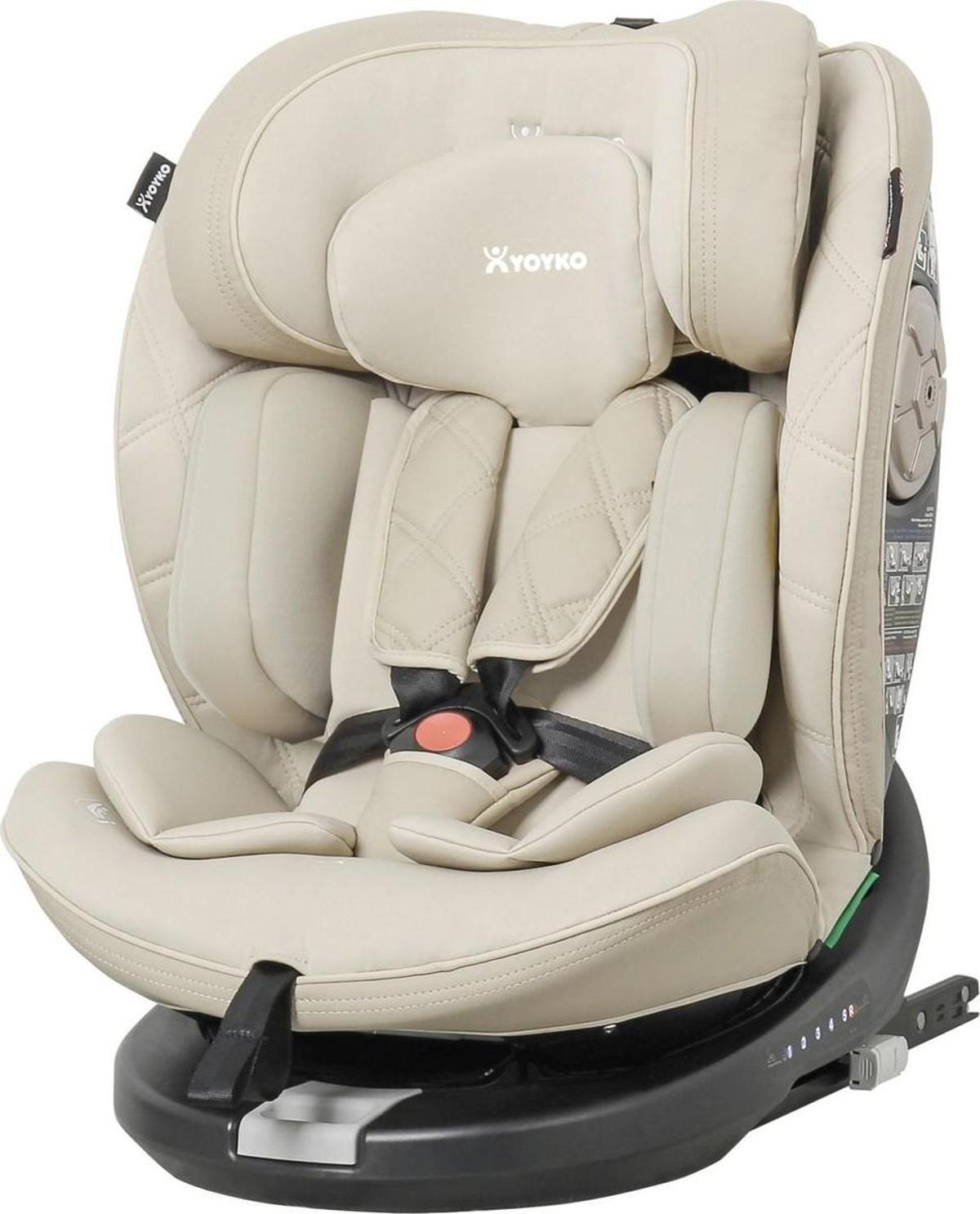 Ultimate 360 ° Dönebilir Yatabilir 0-36 Kg Deri Oto Koltuğu ISOFIX/SIP ...