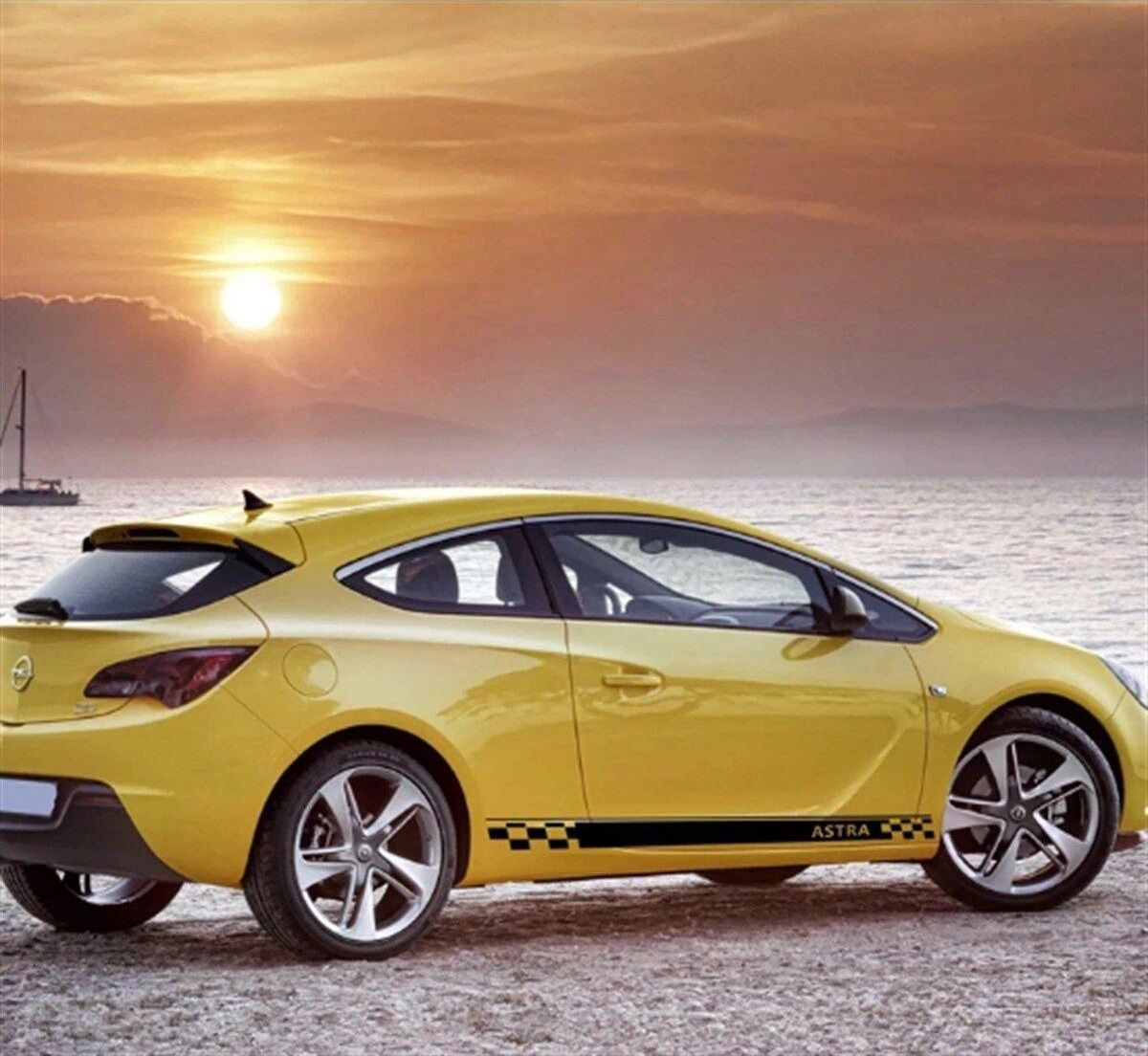 Opel Astra Yan Kapı Sticker Etiket Modeli - idefix