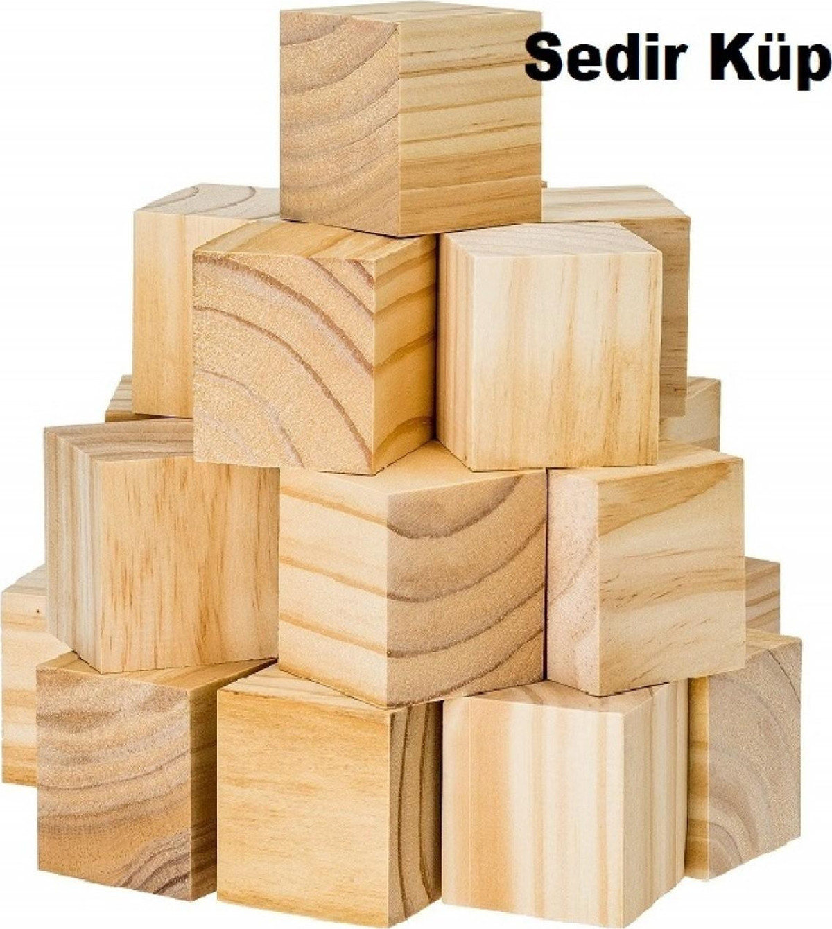 İahşap 8x8x8 Cm (1 Adet) Hobi Ahşap Sedir Kereste Küp Dekoratif Küp ...