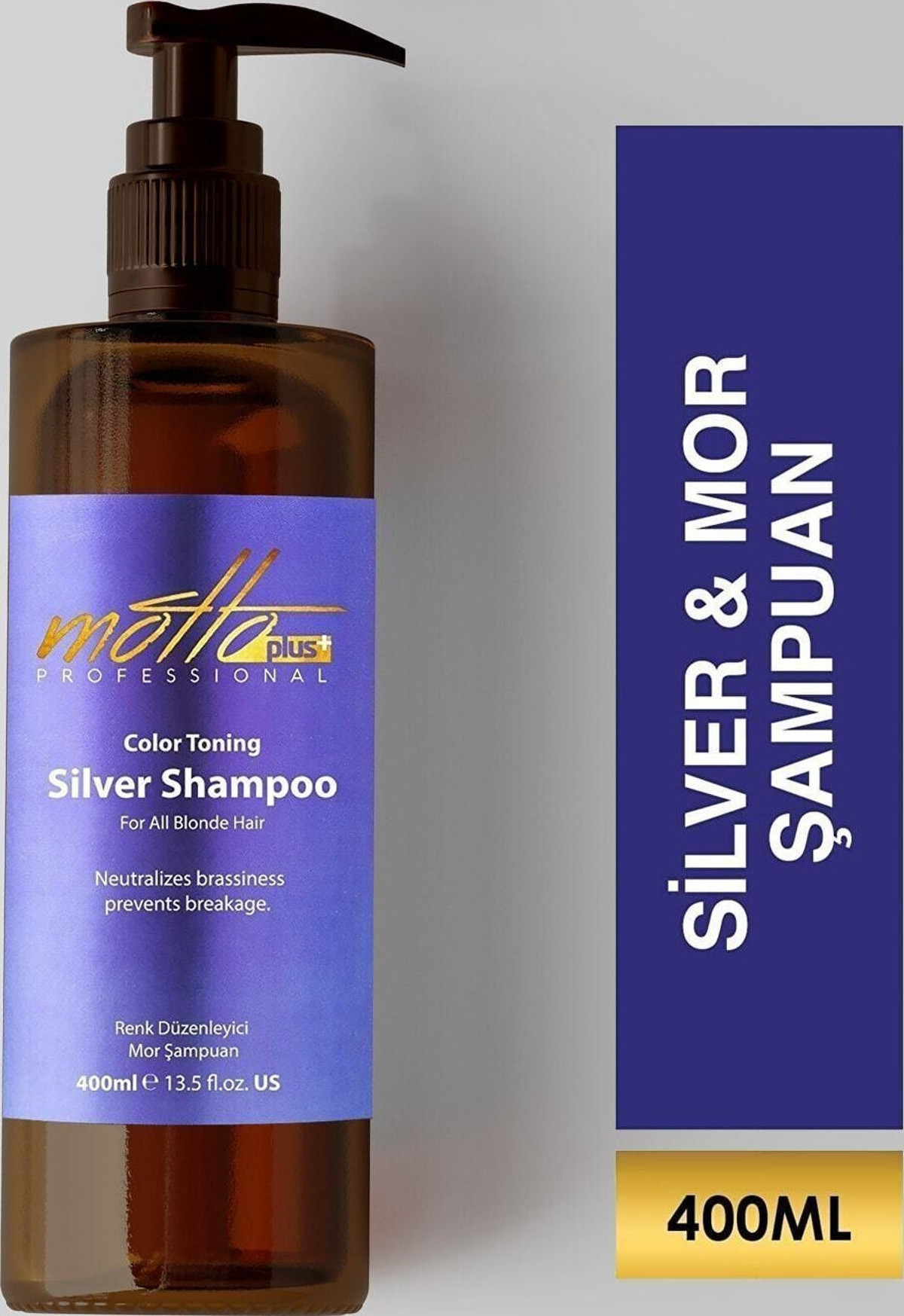 Motto Plus Professional Turunculaşma Karşıtı Silver Mor Şampuan 400 Ml ...