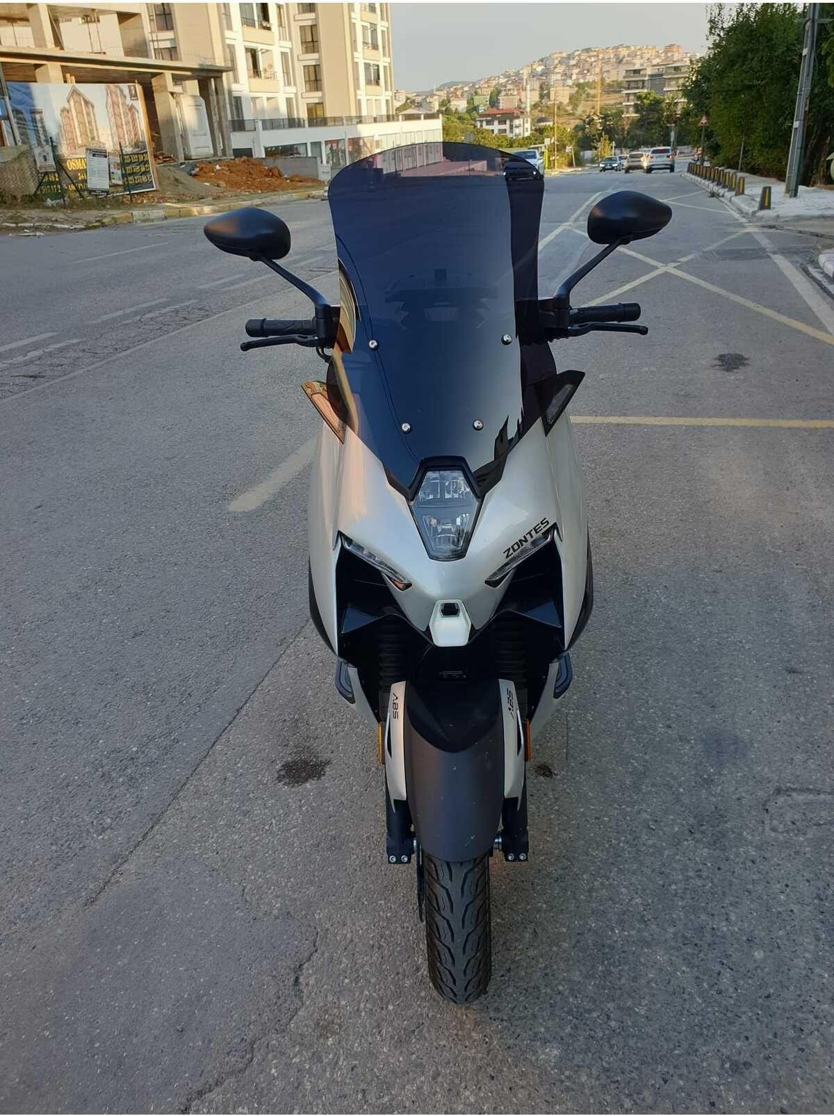 Zontes ZT 125 Siperlik Ön Cam 2024 Model 55cm Şeffaf Renkli 4mm KISA ...