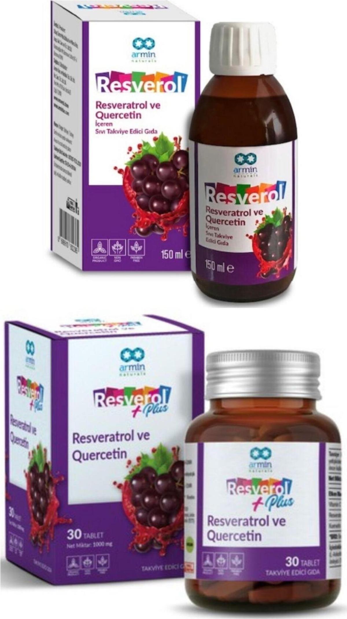 Armin Resverol 150 Ml + Resverol Plus 30 Tablet Aile Paketi - idefix