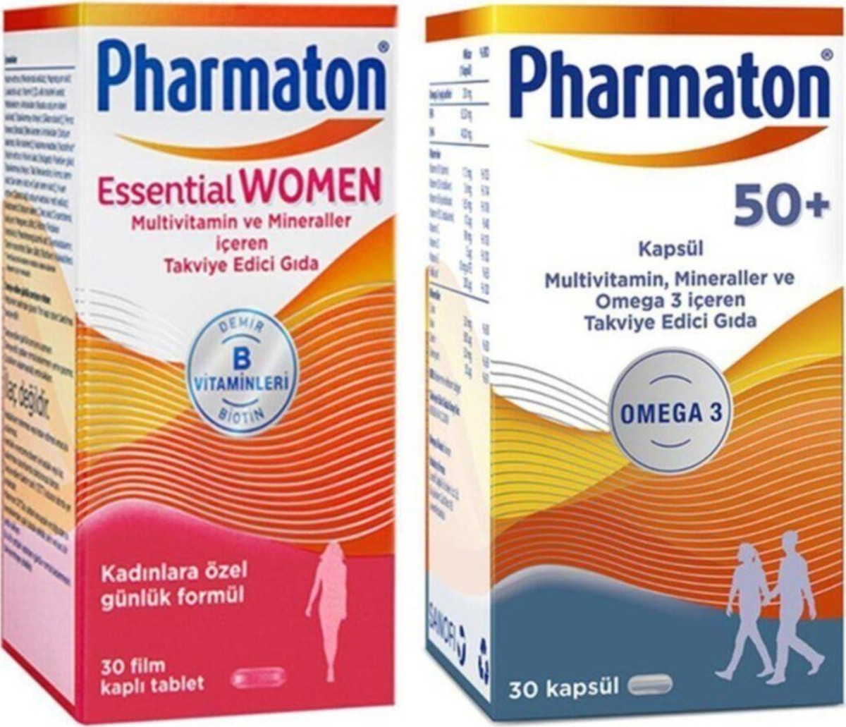 Pharmaton Essential Women 30 Kapsül + 50 Plus 30 Kapsül - idefix