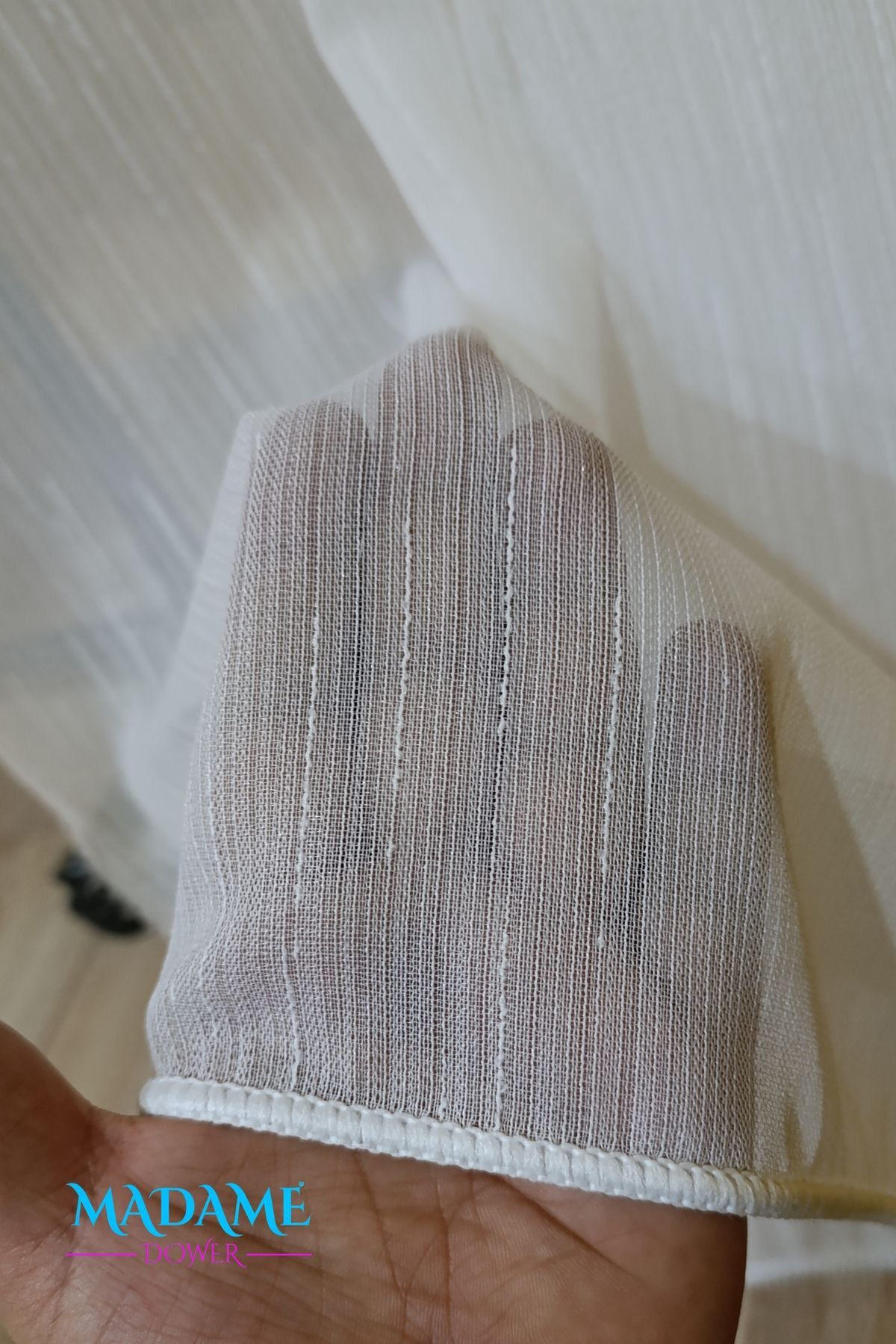 Madame Dower Drapelux Kırışmaz Tül Perde – 1/3 Sık Pile - Ütü Gerektirmez, Ağır Dökümlü Ve ...