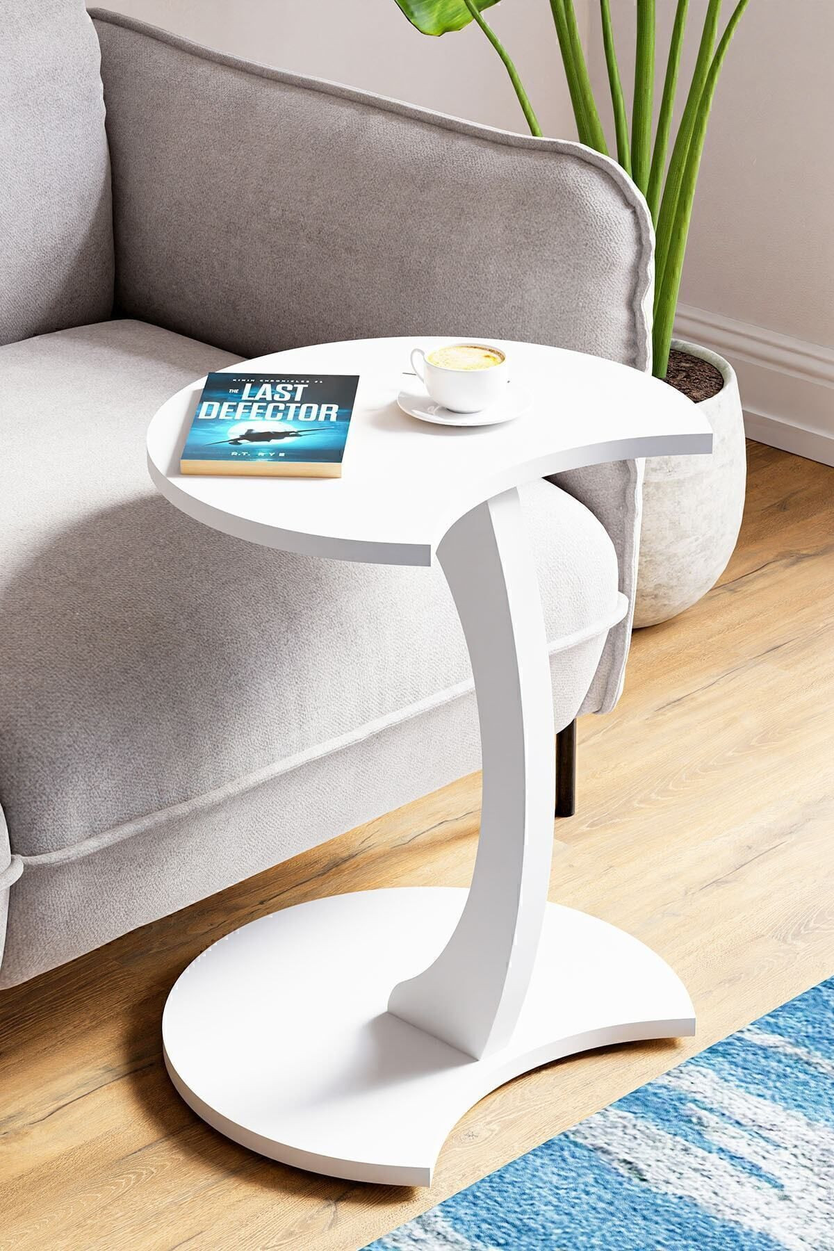 interGO Jet Tekerlekli C Sehpa Koltuk Sehpası Yan Sehpa Zigon Sehpa ...