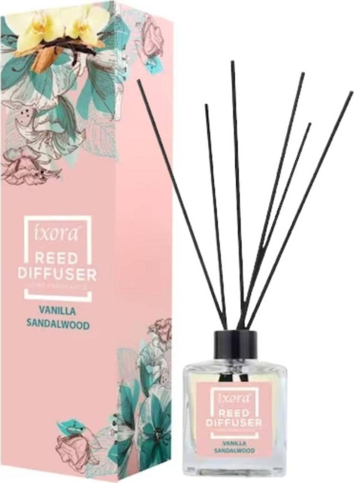 İxora Bambu Çubuklu Oda Kokusu Vanilyalı Sandal Ahşap Reed Diffuser 120 ...