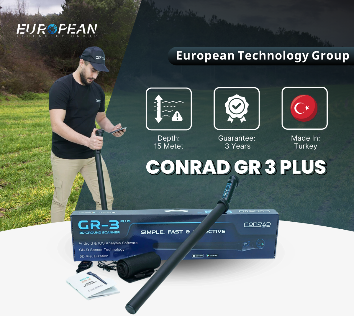 Conrad Gr-3 Plus Yer Altı Görüntüleme Sistemi - idefix