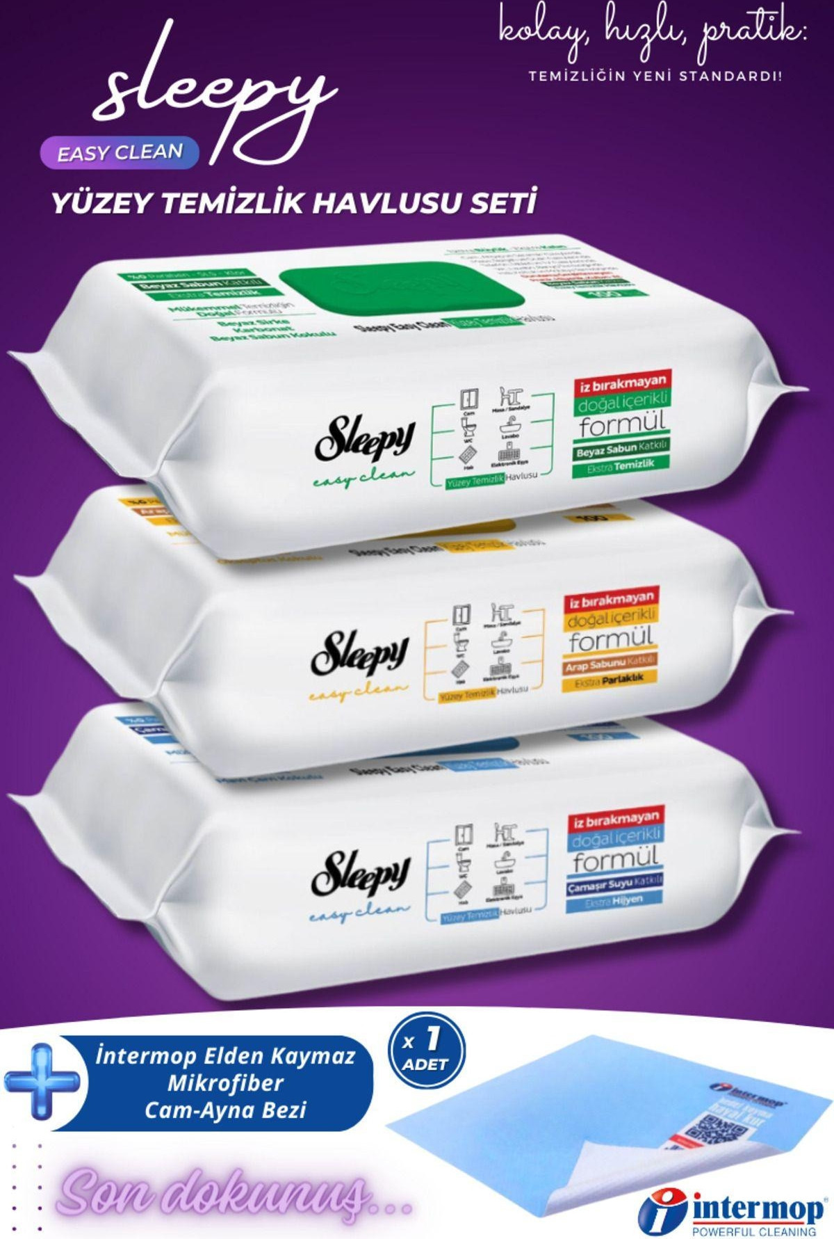 Sleepy Easy Clean Beyaz Sabun Çamaşır Suyu Arap Sabunu (300 Yaprak ...