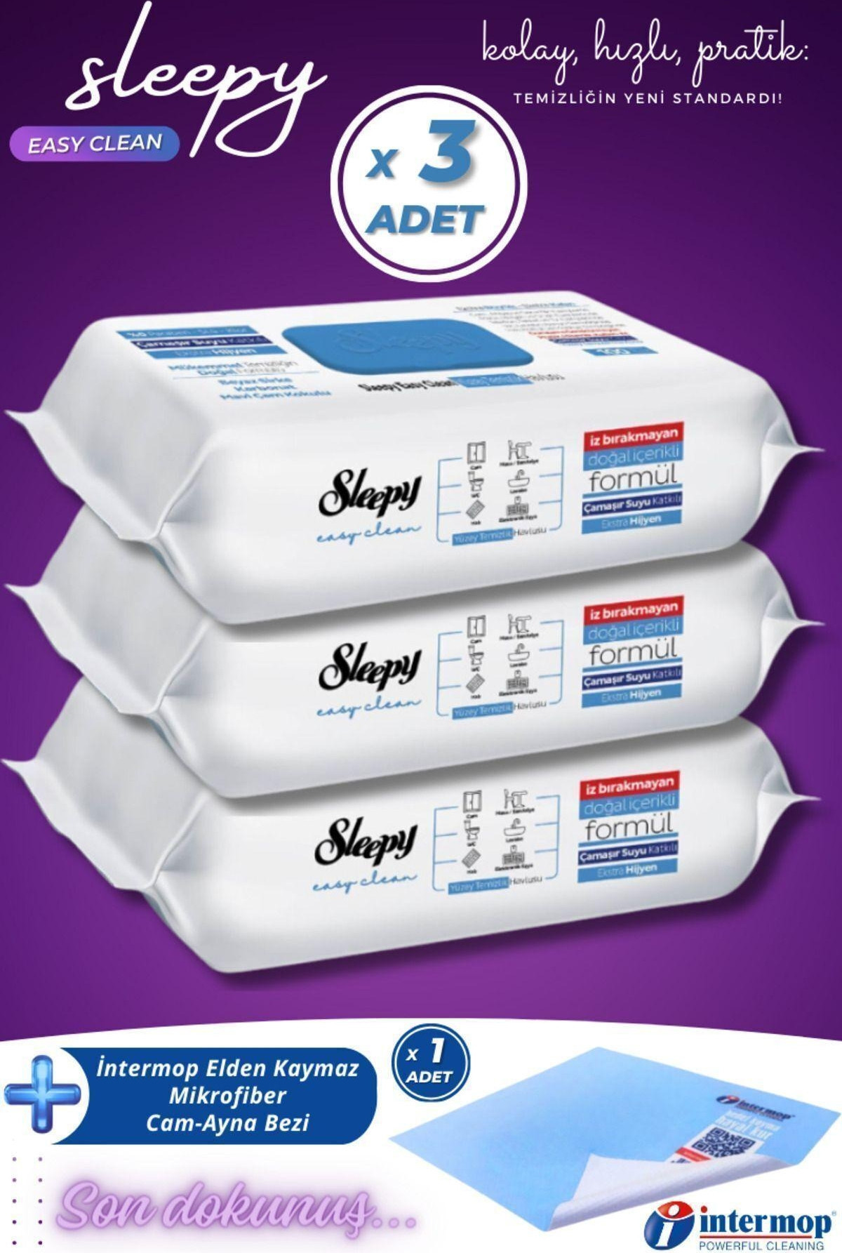 Sleepy Easy Clean Çamaşır Suyu Katkılı Yüzey Temizlik Havlusu 3X100 ...