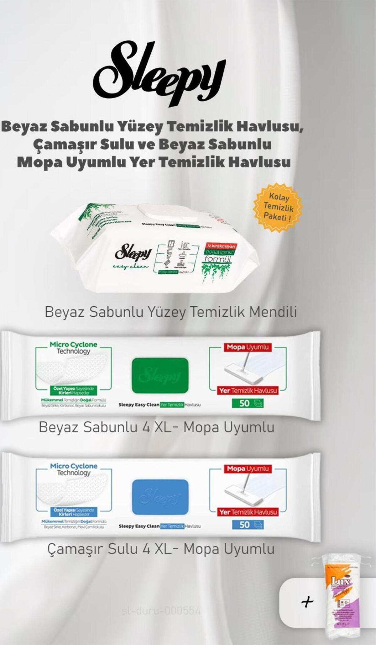 Sleepy Easy Clean Yüzey Temizlik Havlusu Paketi Ve 50 Gr Pamuk Hediye ...