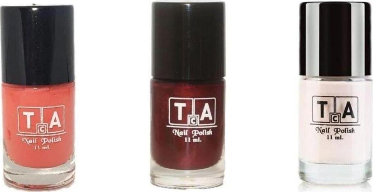 Tca Studio Make-Up Tca Tca 3'Lü Renkli Oje Seti - idefix