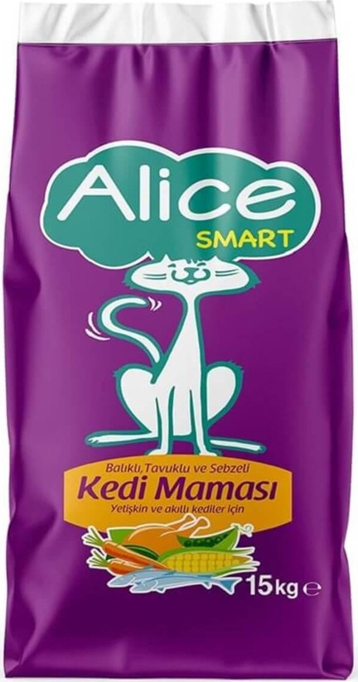 Alice Smart Tavuklu Yetişkin Kuru Kedi Maması 15 Kg - idefix