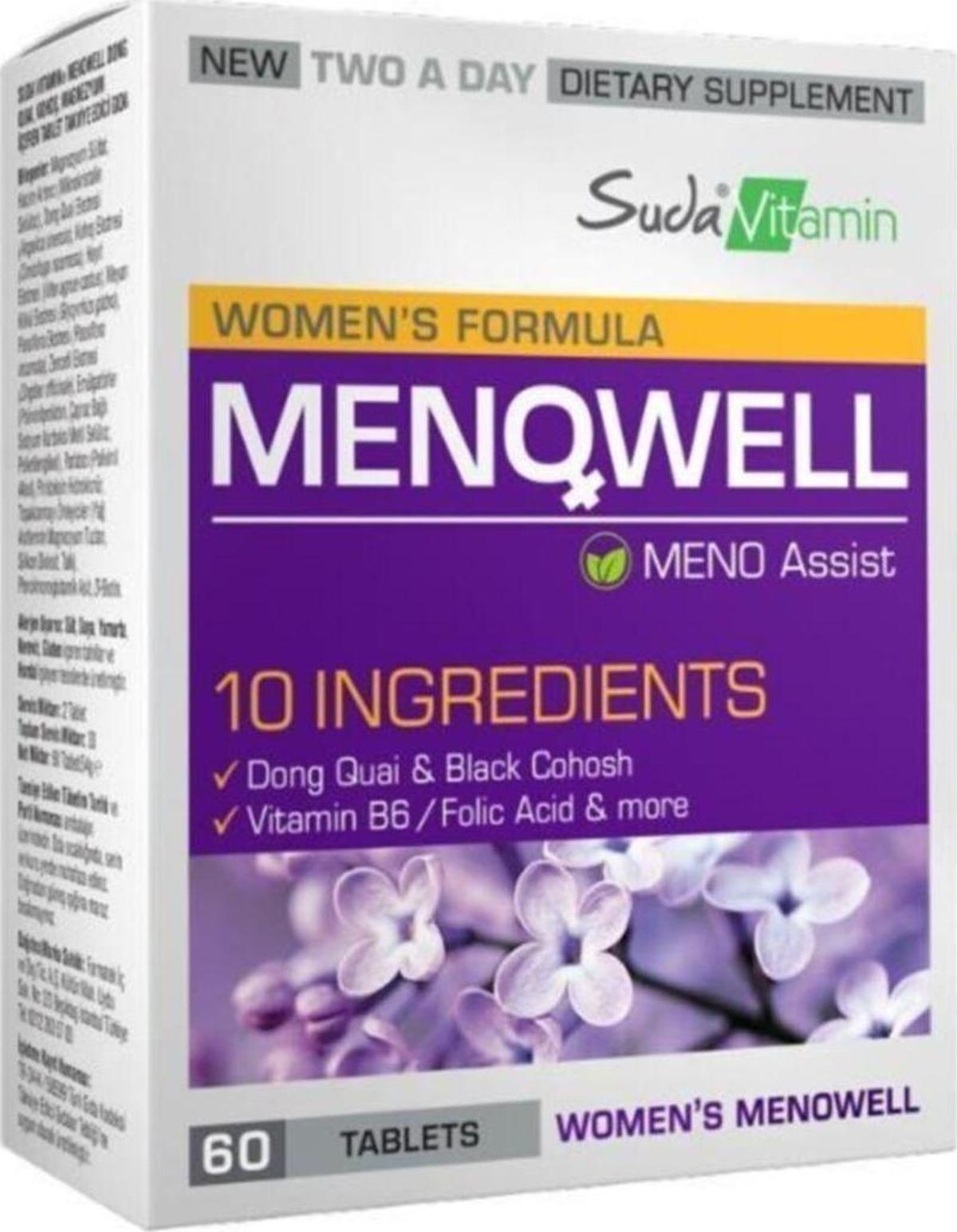 Suda Vitamin Women'S Formula Menowell 60 Tablet - idefix