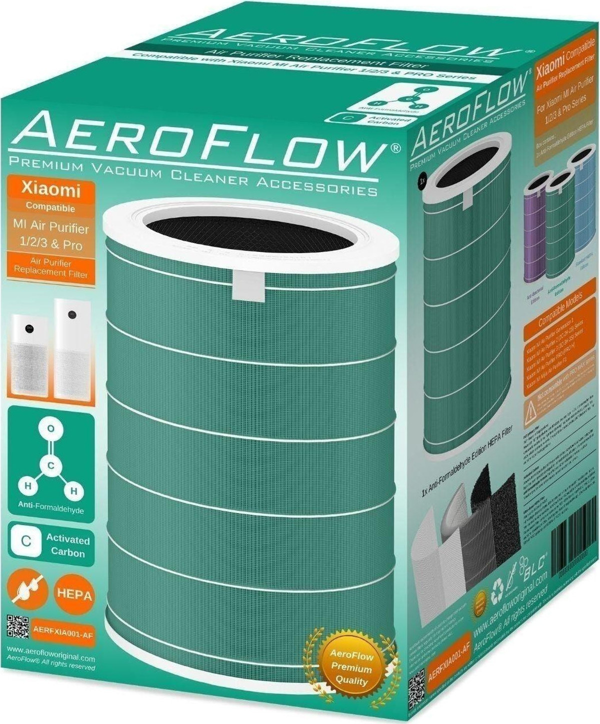 Aeroflow Xiaomi Mi Air Purifier 3S Serisi Uyumlu Hava Temizleyici Anti-Formaldehit Filtre - idefix