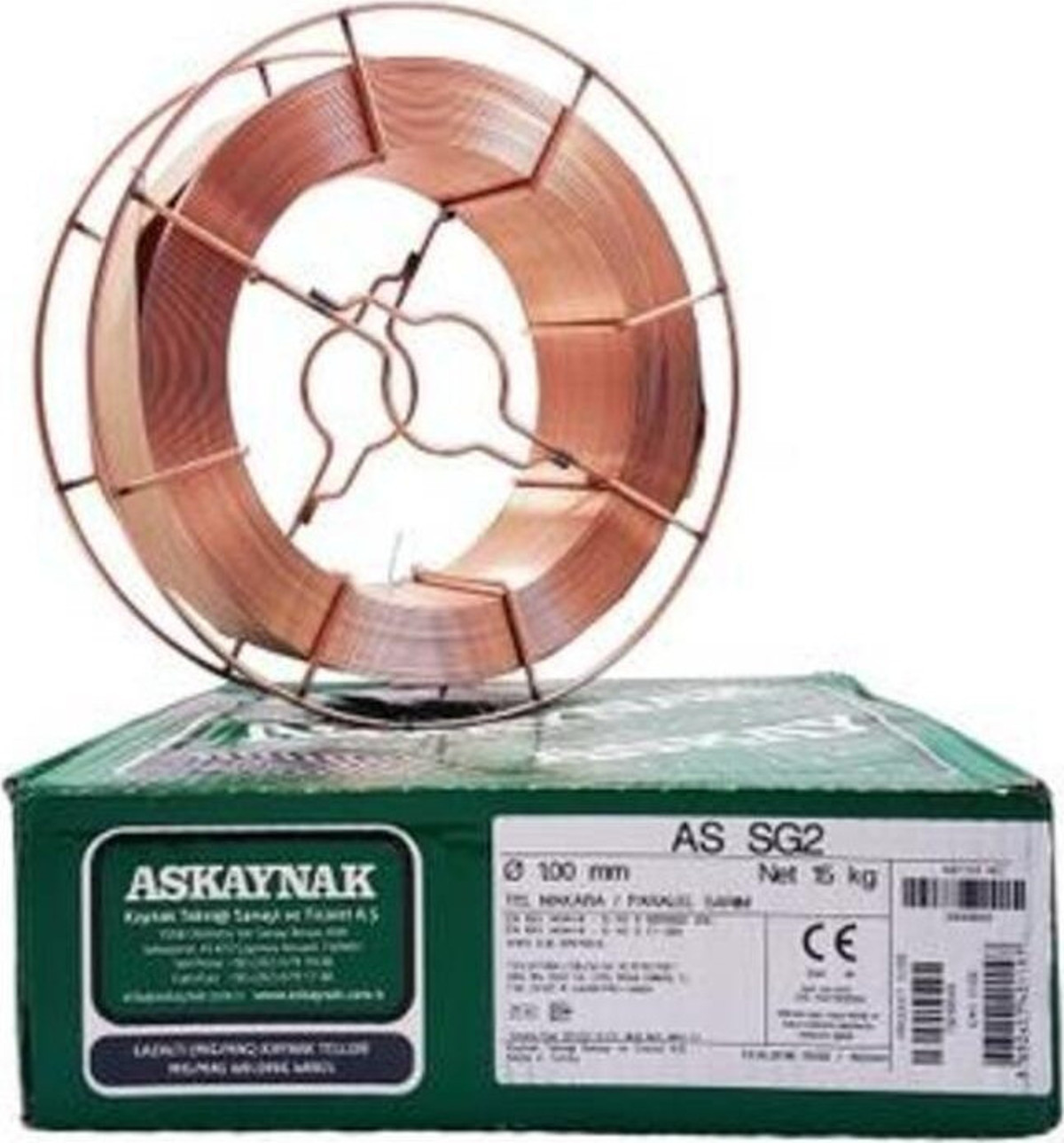 Askaynak As Sg2 Gazaltı Kaynak Teli 0,8Mm 15Kg