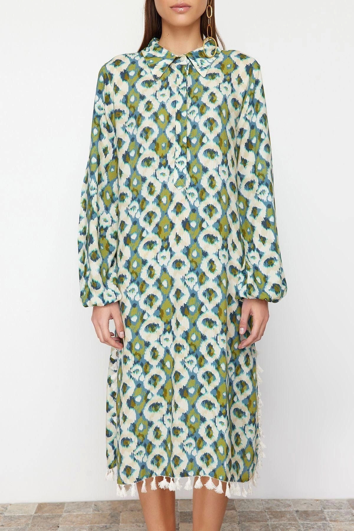 Moda Fit Düğün Nikah Finike Dokuma Asimetrik Yaka Kolsuz Kol Skater ...