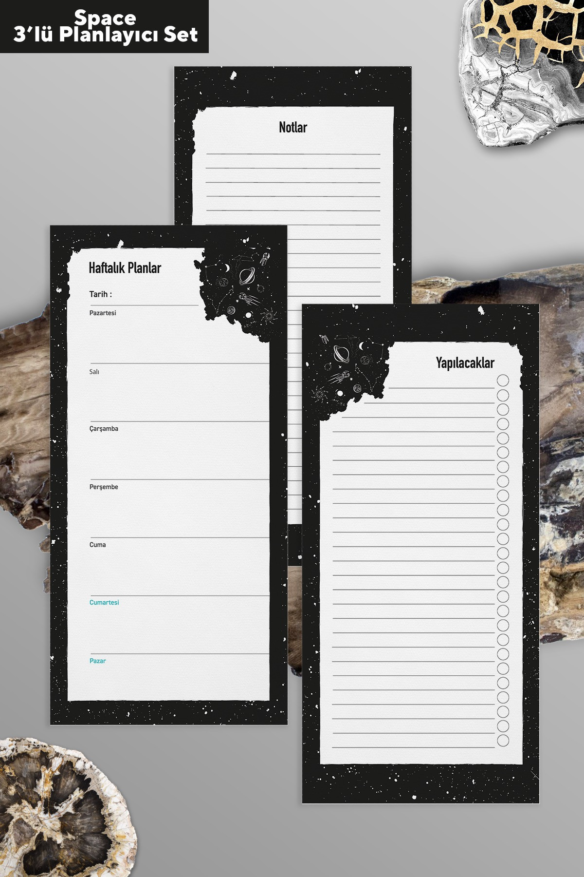 Victorias Journals 3'lü Masaüstü Planlayıcı Set. Notlar+Yapılacaklar ...