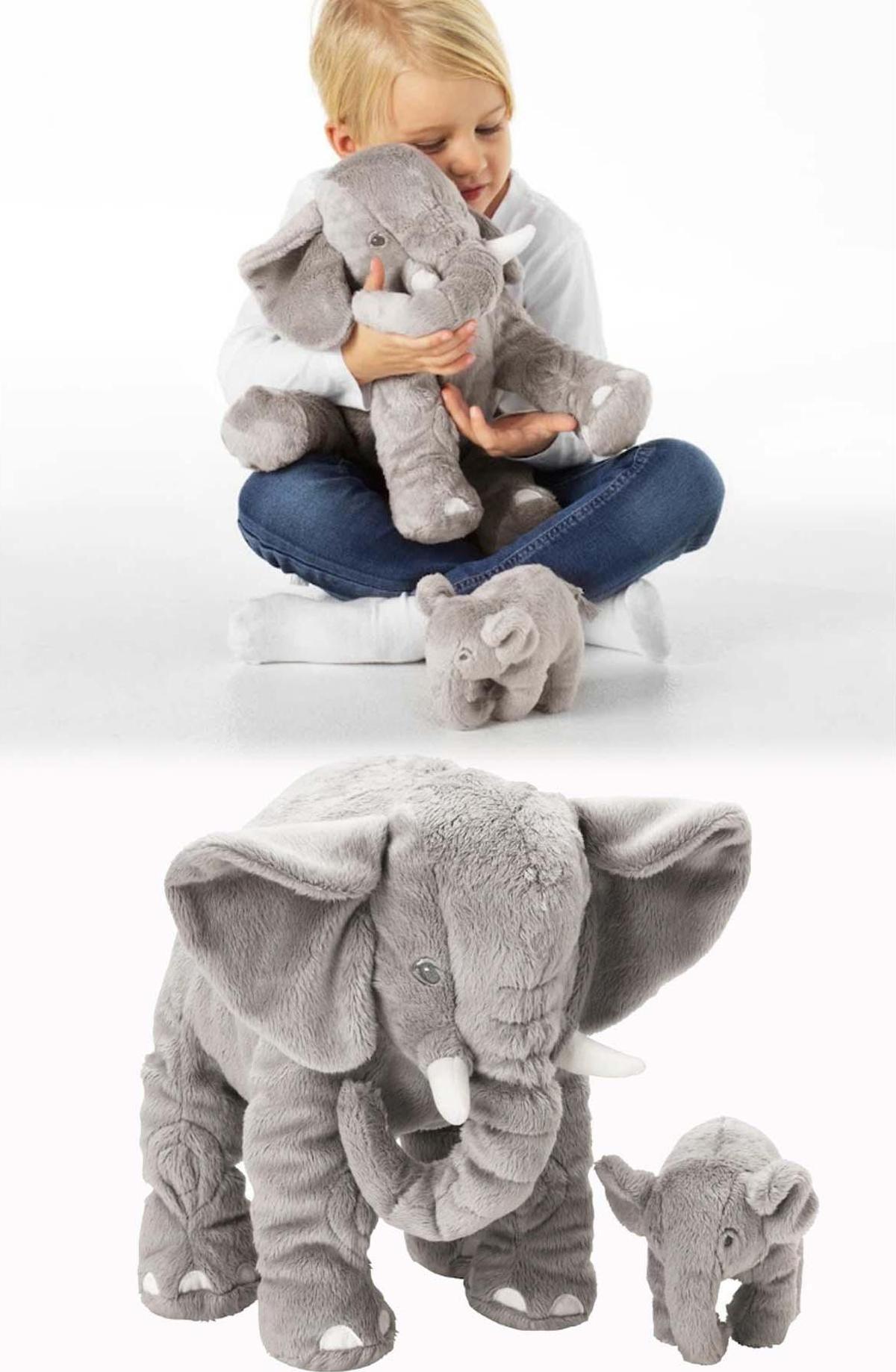 Binbirreyon Leddjur Anne ve Bebek Fil Peluş Oyuncak 2'li Set İkea Uyku ...