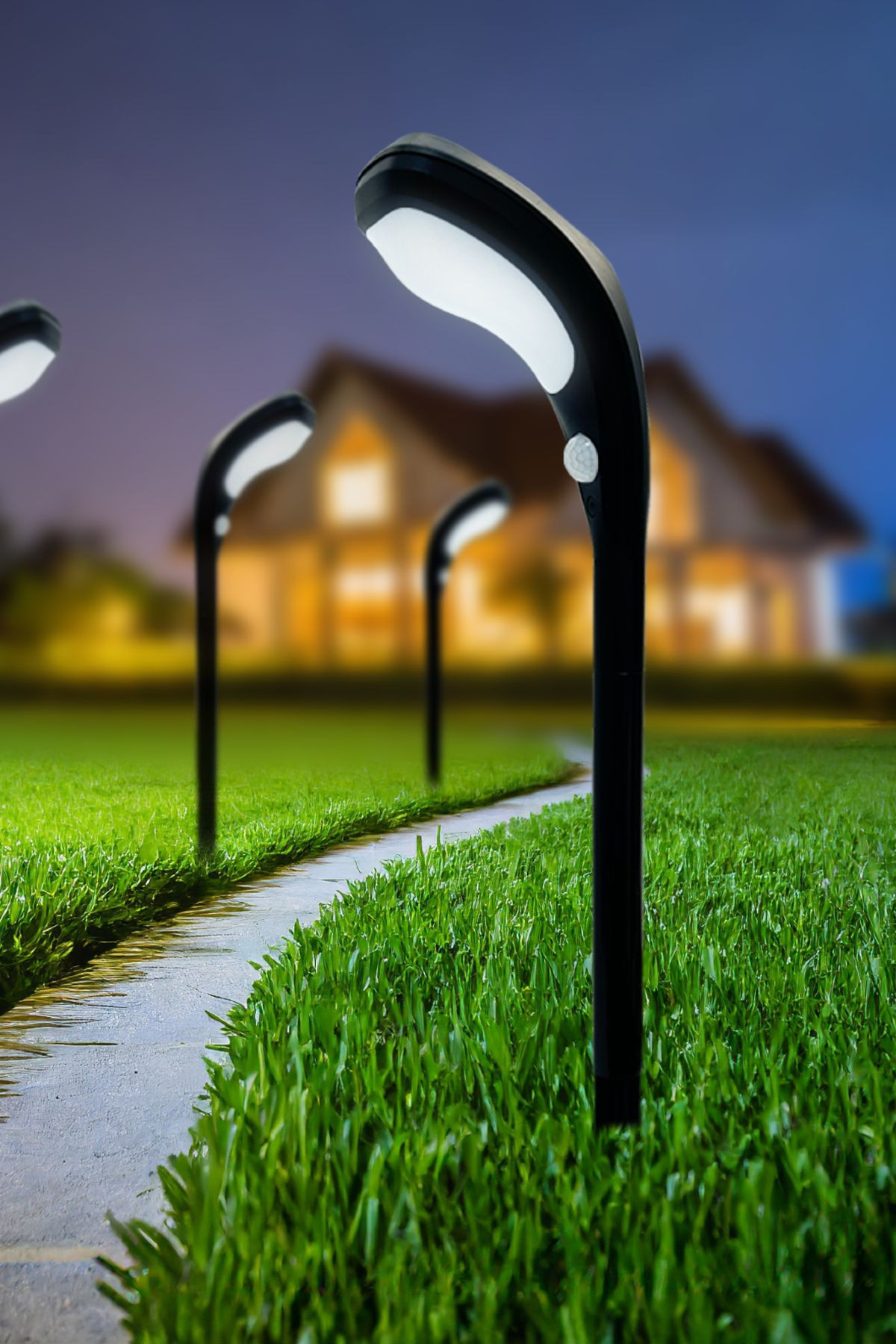 Ecuy Solar Bahçe Aydınlatması Sensörlü Su Geçirmez Güneş Enerjili 15M² ...