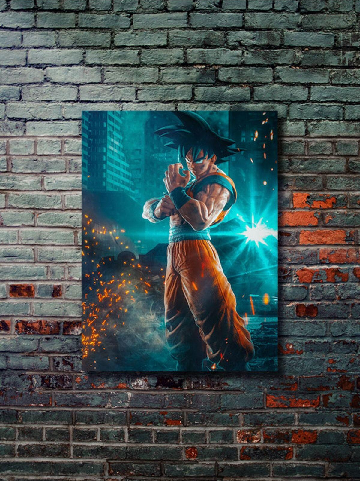 Znc Goku, Dragon Ball Poster, Özel Tasarım Kağıt Poster, Duvar Sanatı ...