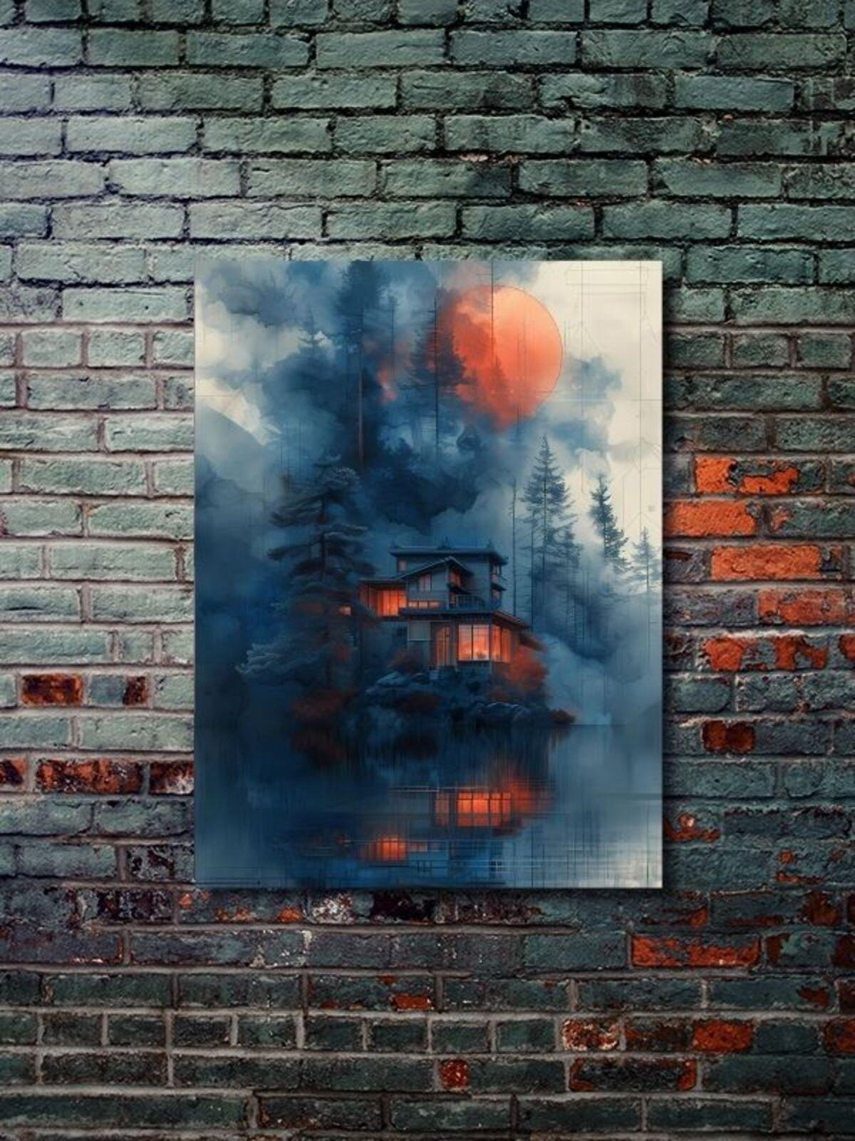 Znc Manzara, Doğa Temalı Poster, Özel Tasarım Kağıt Poster, Duvar ...