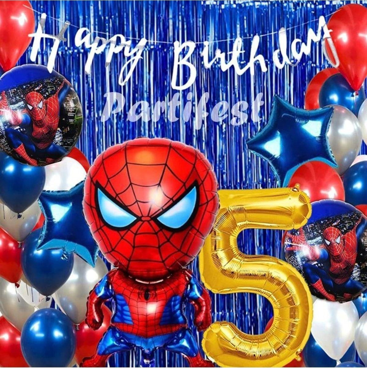 Parti Station Spiderman Örümcek Adam Balon Set Balon Folyo Set ...