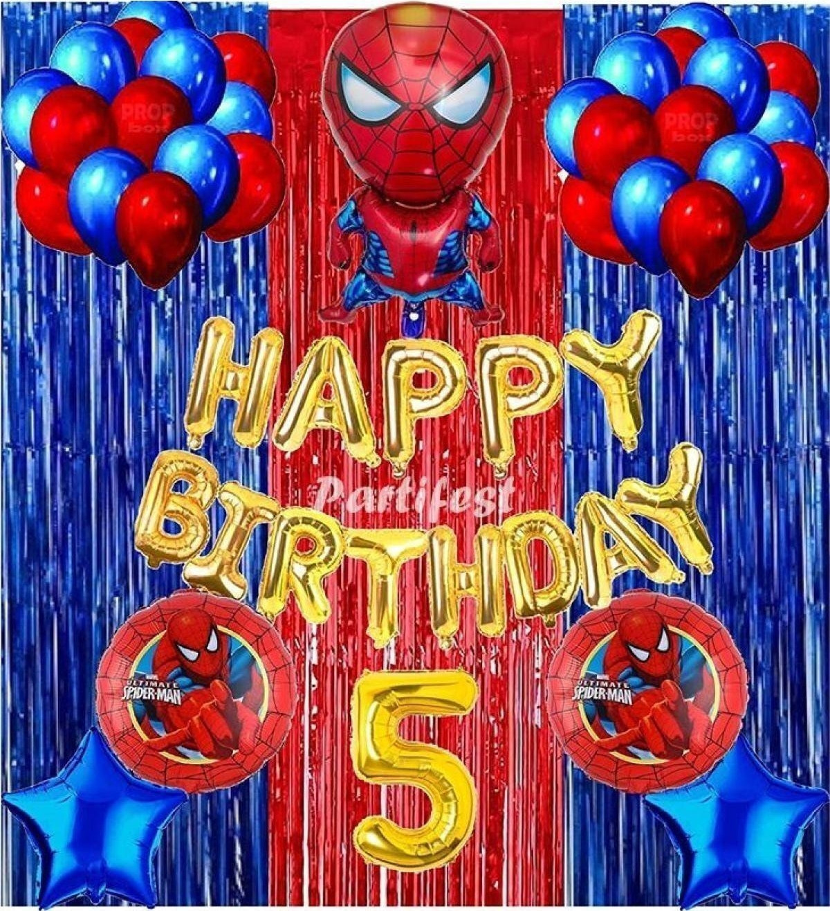 Parti Station Spiderman Örümcek Adam Balon Set Balon Folyo Set ...