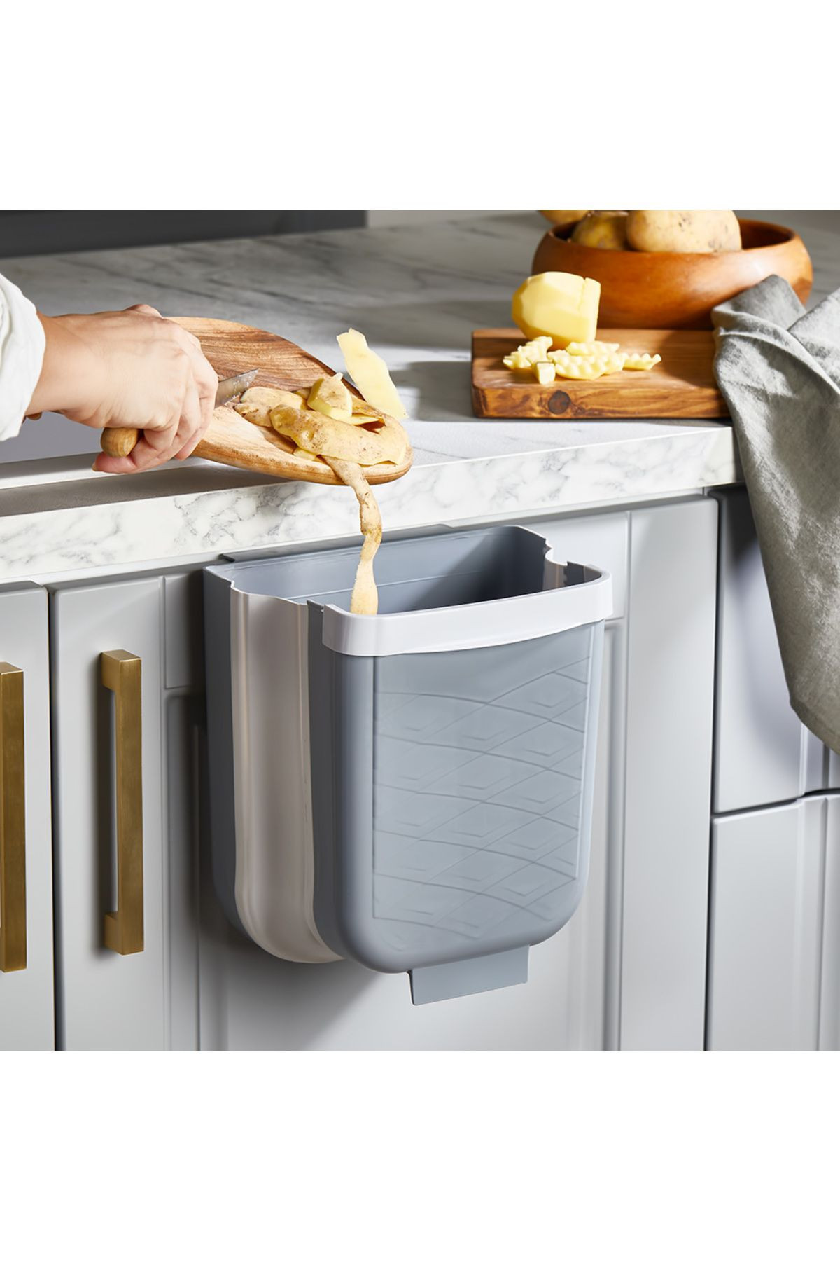 Mck Plus Akordiyon Katlanabilir Askılı Banyo Ve Mutfak Tezgahüstü Çöp ...