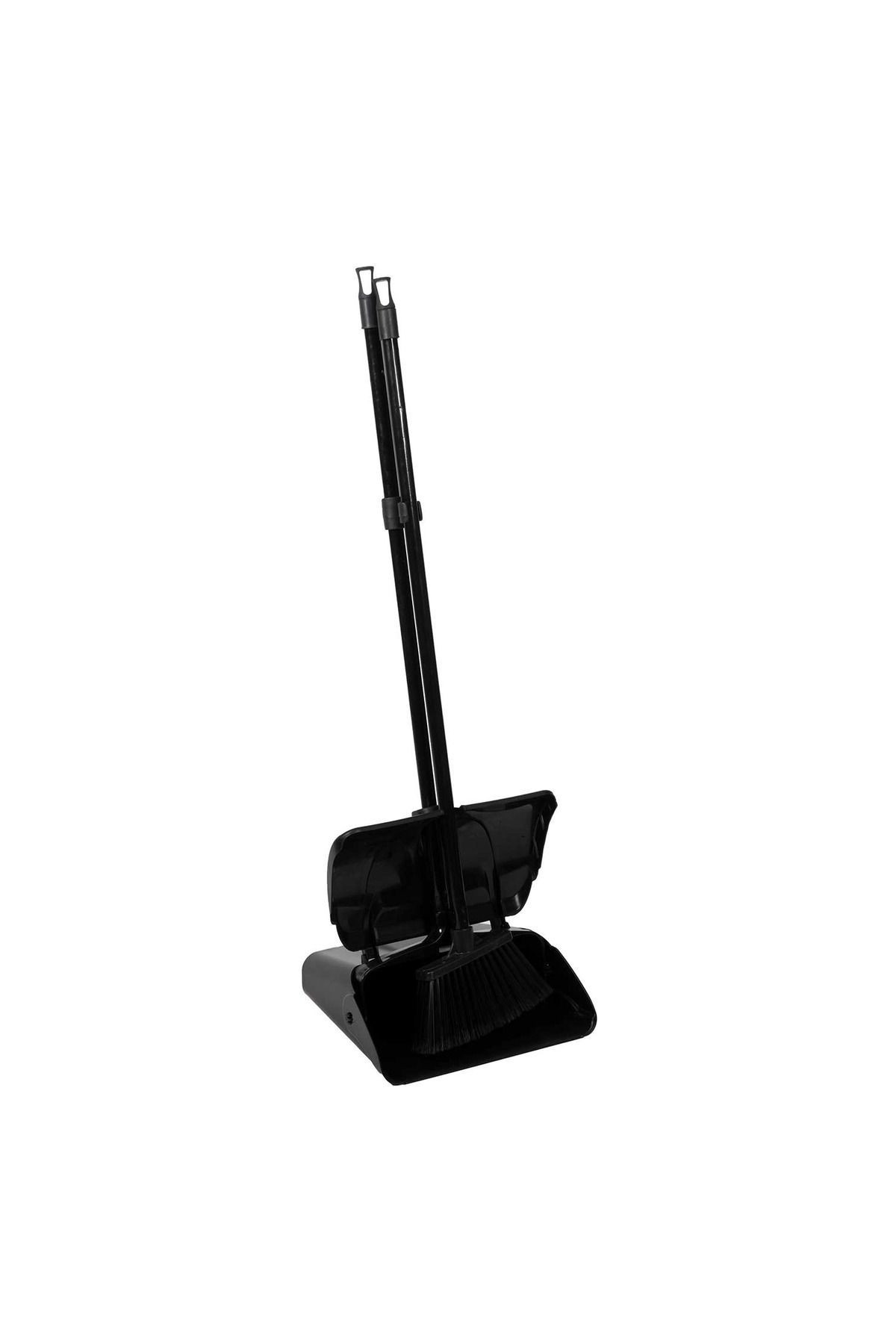 Mck Plus Siyah Kapaklı Ayaklı Katlanabilir Fırçalı Faraş - idefix