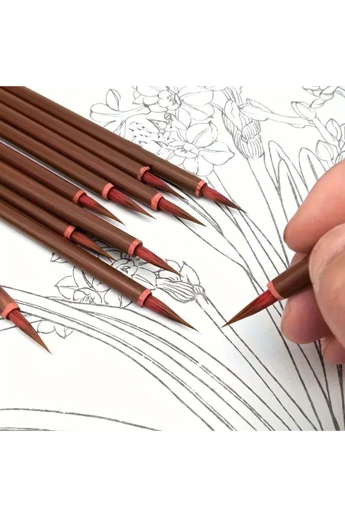 Sanathobi Tahrir Fırçası Kurt Kılı No:2 Çini, Seramik, Tezhip, Minyatür ...