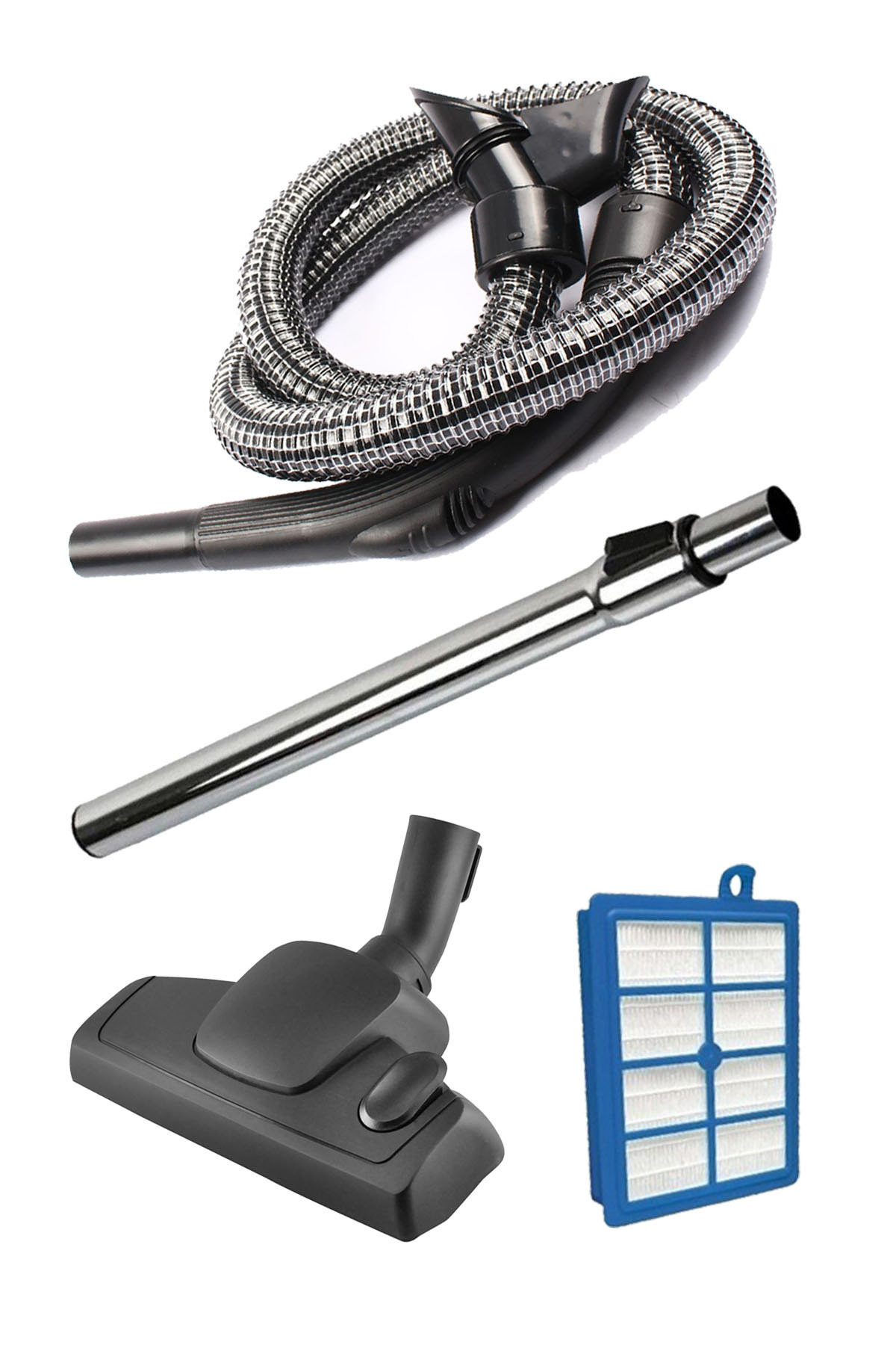 Philips FC 9208 Marathon Süpürge Çelik Telli Hortum Seti 4'lü - idefix