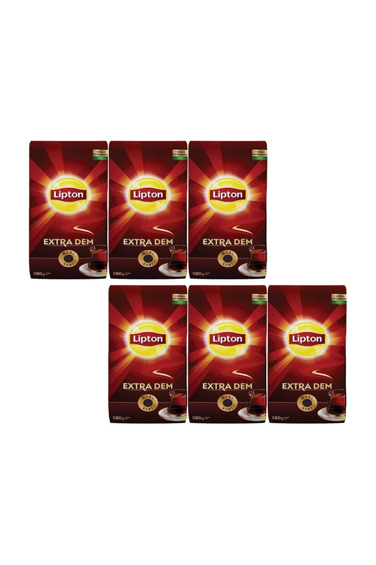 Lipton Extra Dem 500 Gr X 6 Adet = 3 Kg Cay Özel Seri Dökme Çay - idefix